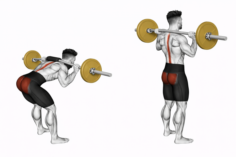 Safety Bar Good Morning | Posterior Chain Animation